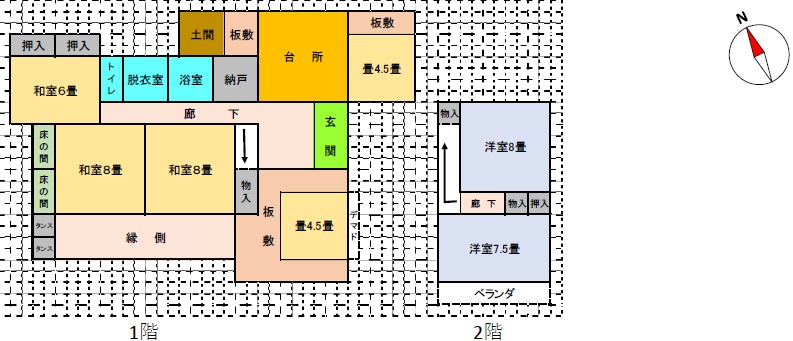 空き家バンク【売買】380万円 茨城県常陸太田市小目町 庭・ベランダ・駐車場付き7DK2階建 水洗トイレ 広縁・続き間有 - Sumai空き家