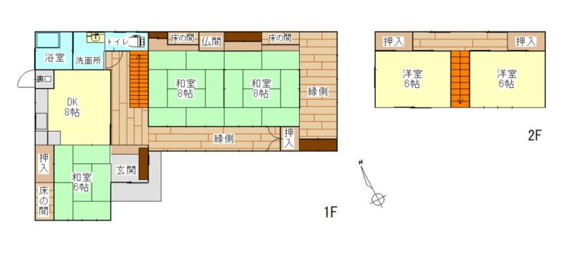 空き家バンク【売買】316万円 山形県酒田市宮海字林内 閑静住宅地 駐車場3台付き5DK2階建 上下水道 - Sumai空き家
