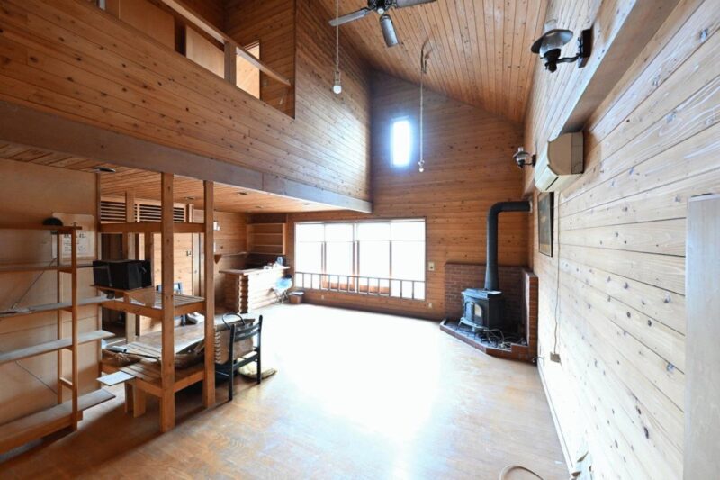 空き家バンク【売買】600万円 長野県伊那市日影 南・中央アルプス展望 店舗スペース・ベランダ・駐車場3～4台付き4K鉄骨3階建 下水道 薪ストーブ有 - Sumai空き家